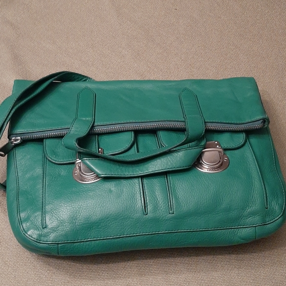 Fossil | Bags | Rare Color Fossil Teal Leather Foldover Crossbody ...